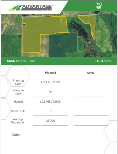 Advantage Acre: Seed Plans